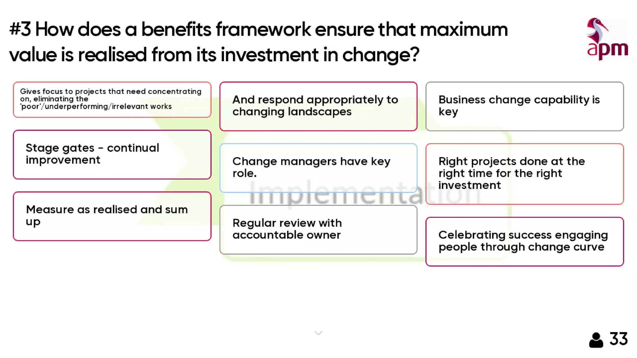 Benefits management framework workshop output - 23 may 2019 | PPT