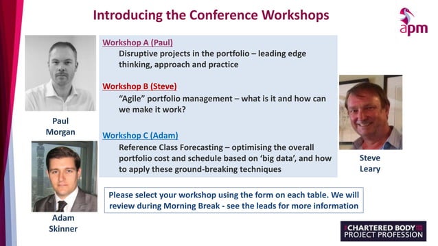 APM Portfolio Management Conference 2018 - Opening and closing slides | PPT