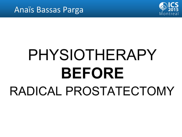 Pelvic floor muscle training before radical prostatectomy | PPT