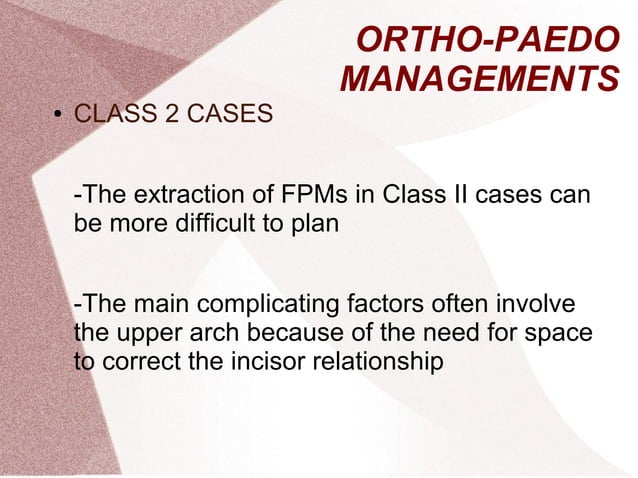 Extraction Of The First Permanent Molar | ODP | Dental Health ...