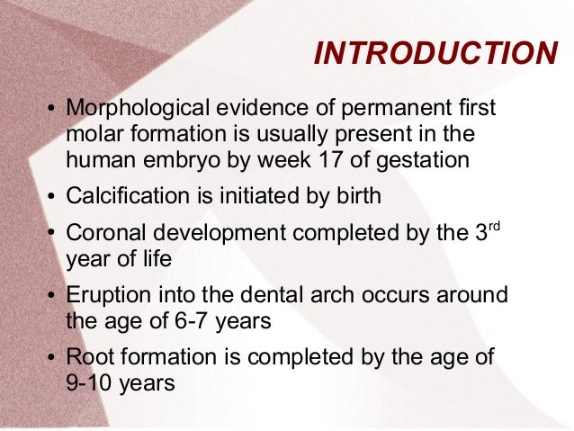 Extraction Of The First Permanent Molar