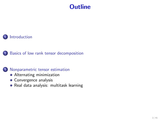 Minimax optimal alternating minimization \\ for kernel nonparametric tensor learning | PPT