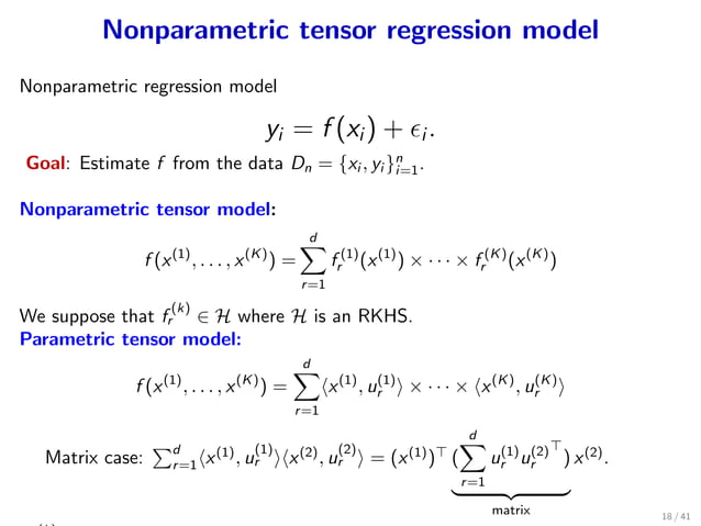 Minimax Optimal Alternating Minimization For Kernel Nonparametric Tensor Learning Ppt