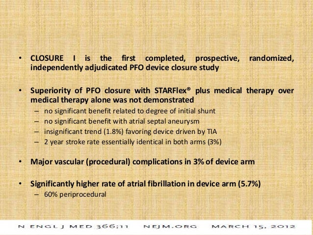 PFO CLOSURE