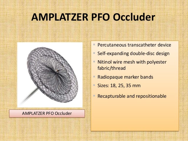 PFO CLOSURE