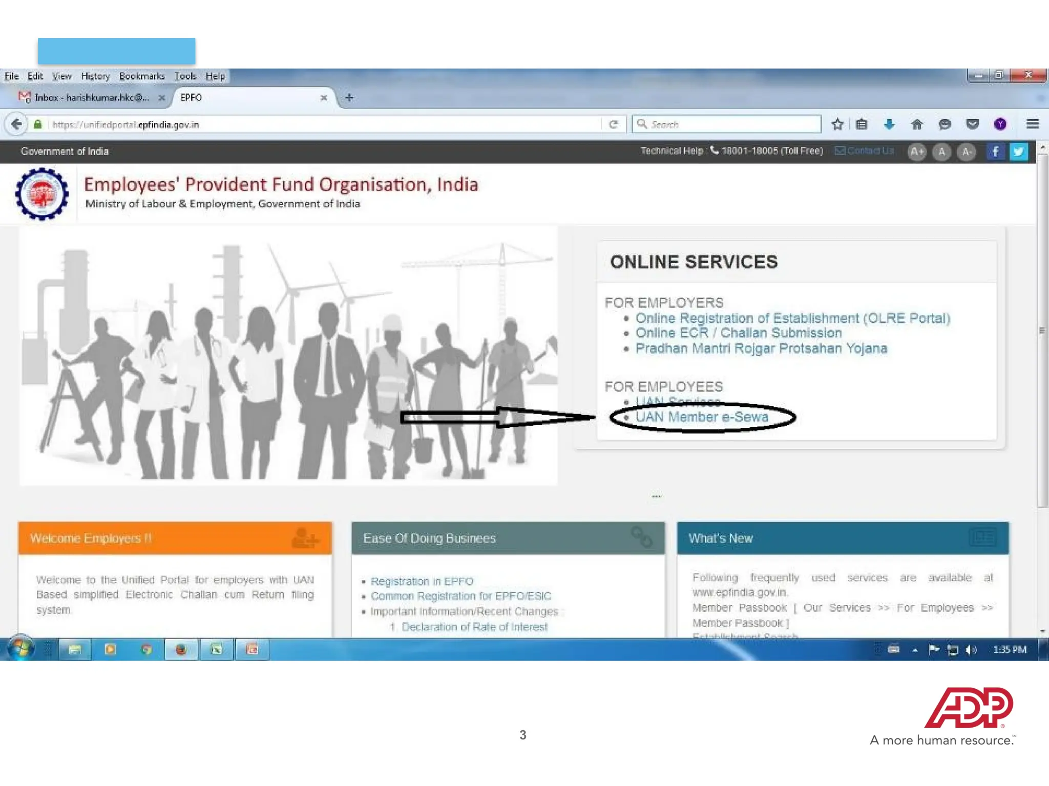 PF Online Transfer Process Format ppt.ppt
