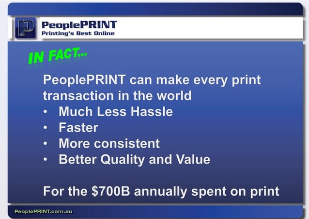 PeoplePRINT Pitch | PPT