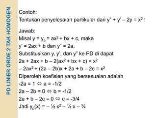 PD orde2 Tak Homogen 2 | PPTX