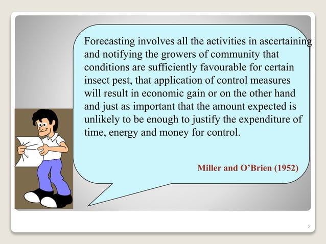 forecasting model for insect pest | PPTX | Agriculture | Industries