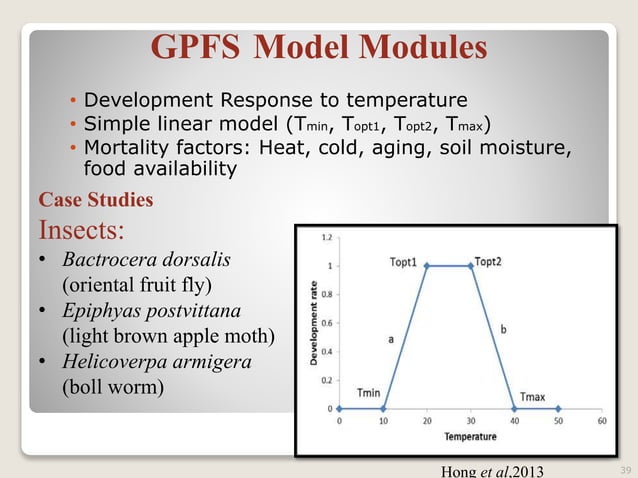 forecasting model for insect pest | PPTX | Agriculture | Industries