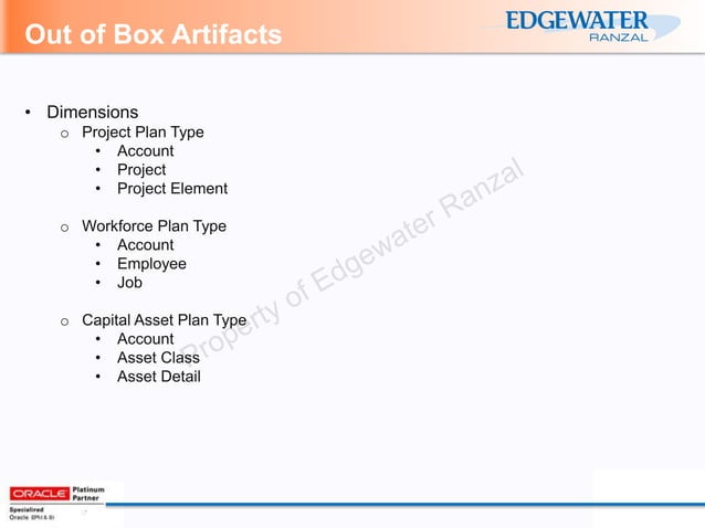Oracle EPM Project Financial Planning (PFP) – A First Look | PDF