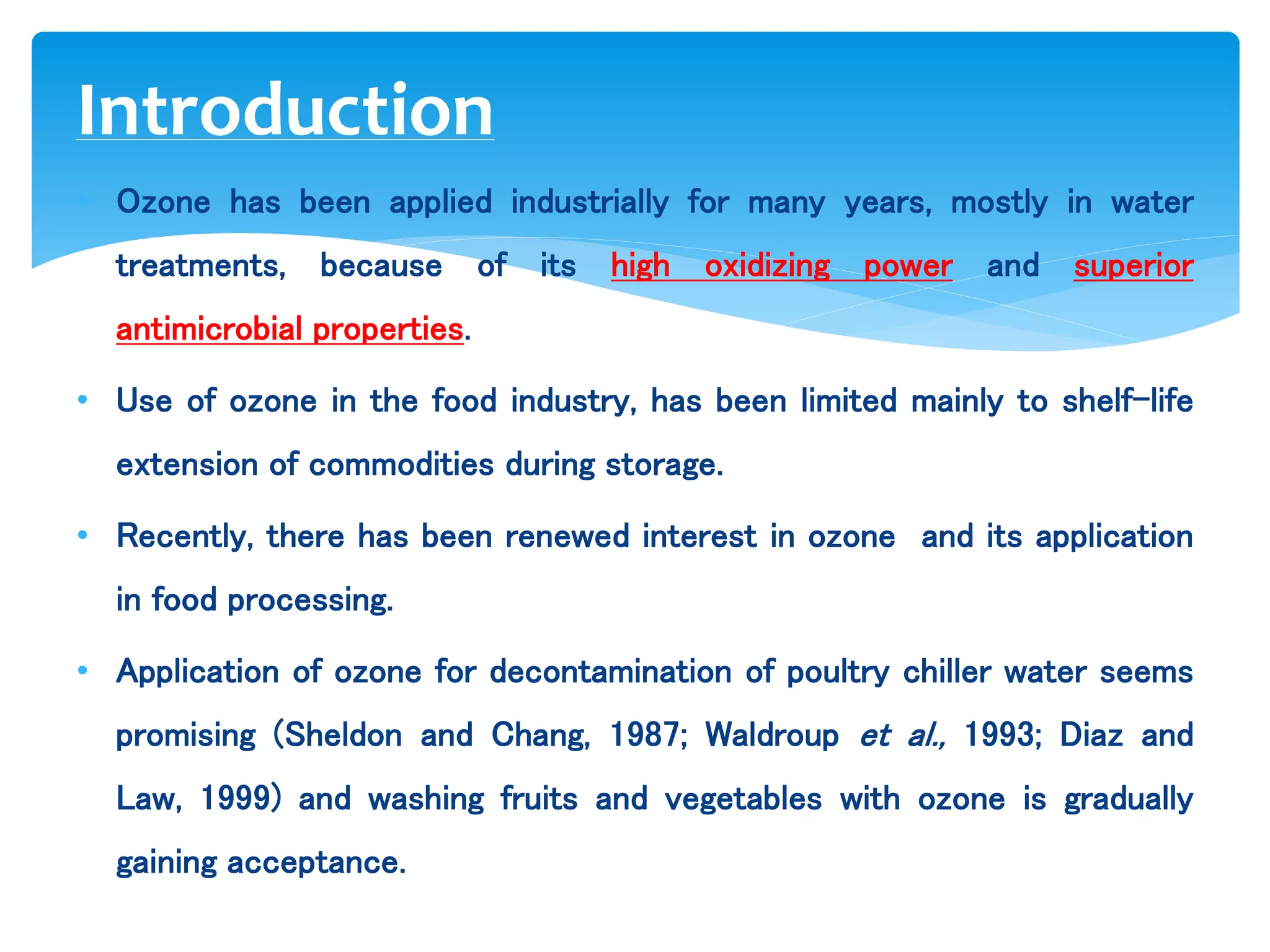 Ozone: In Fruits and Vegetables Industry | PPT