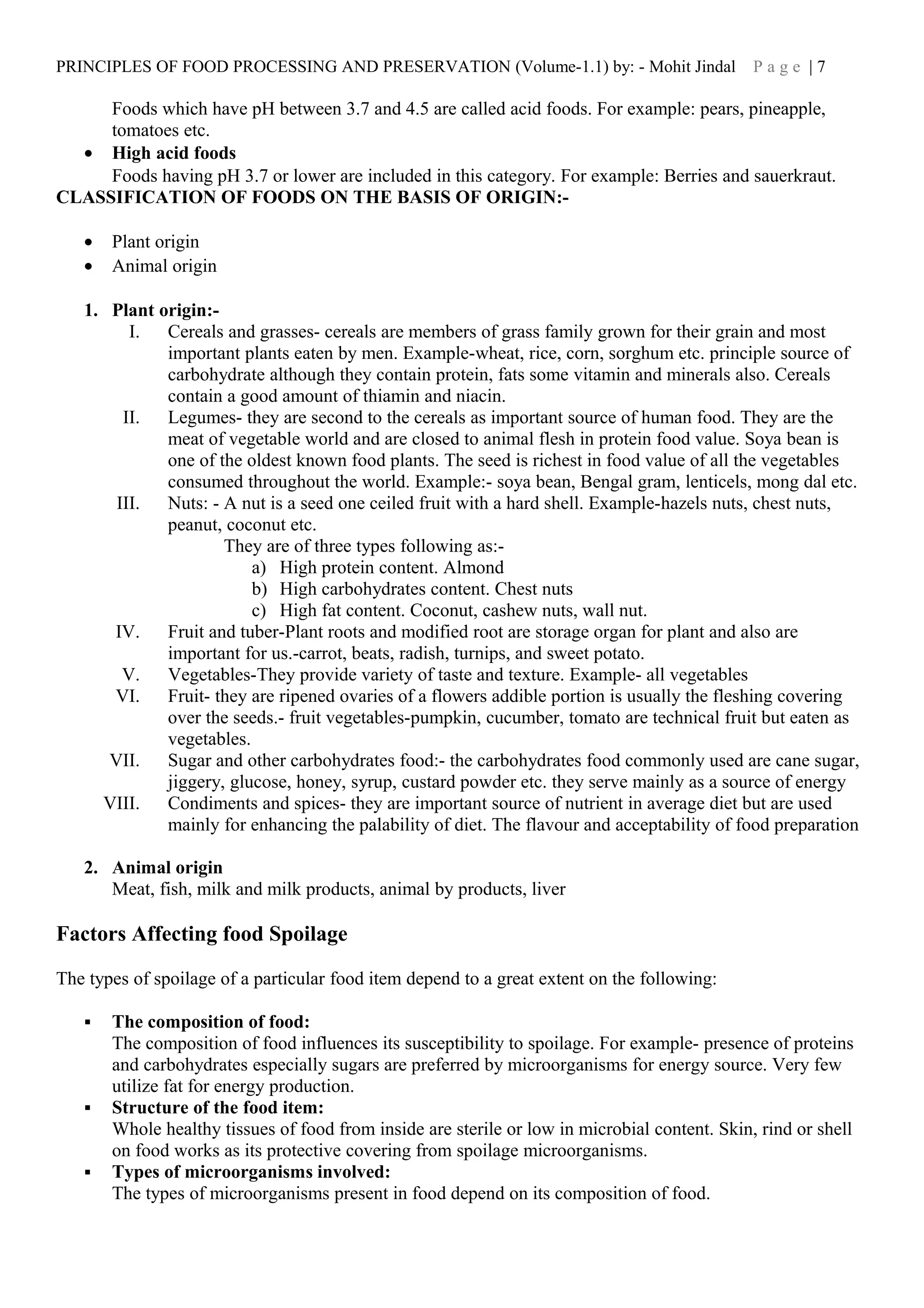 PRINCIPLES OF FOOD PROCESSING AND PRESERVATION updated | DOC