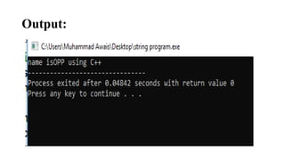 Pointer and string(Programming fundamental) | PPTX | Programming Languages | Computing