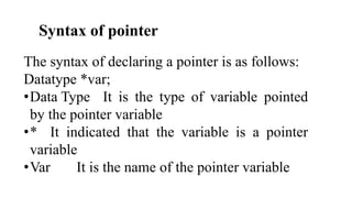 Pointer and string(Programming fundamental) | PPTX | Programming Languages | Computing