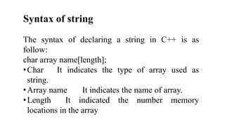 Pointer and string(Programming fundamental) | PPTX | Programming Languages | Computing