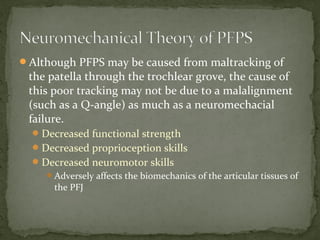 Patellofemoral Mystery: Differential Diagnosis | PPT | Death, Injury ...