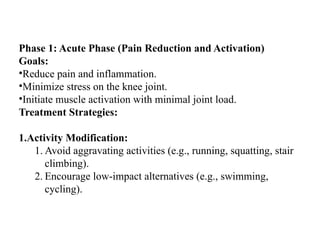 physical rehabilitation of patellofemoral syndrome | PPT