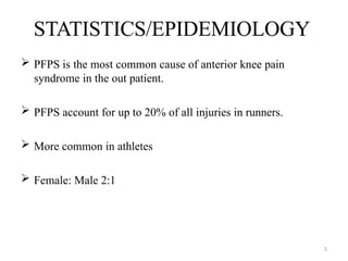 physical rehabilitation of patellofemoral syndrome | PPT
