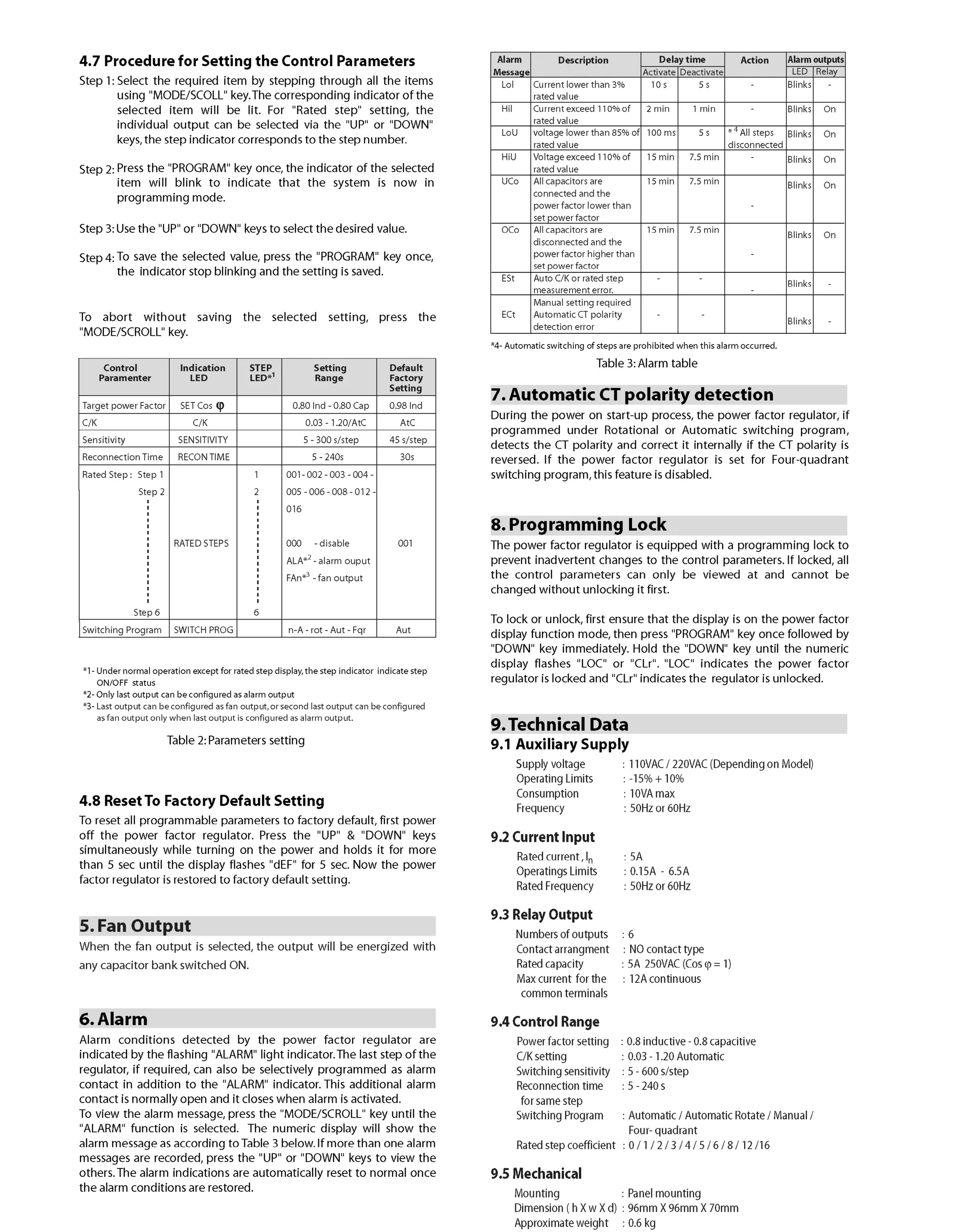 PFR96 user manual | PDF