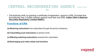 PFRDA ACT, 2013 | PPTX