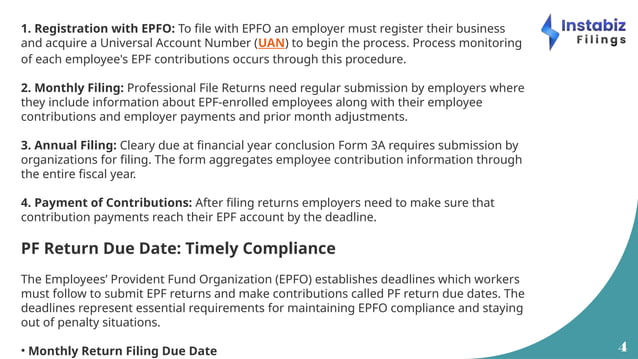 Understanding PF Return Filing Requirements | PPT