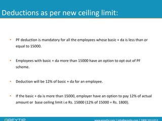 PF revised wage ceiling limit and its impact | PDF