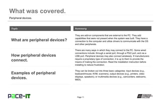Pace IT - Peripheral Devices | PPT