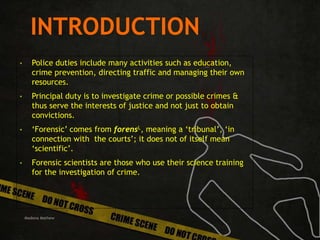 Police & Forensic Science | PPTX