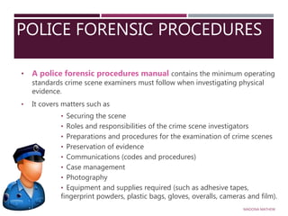 Police & Forensic Science | PPTX