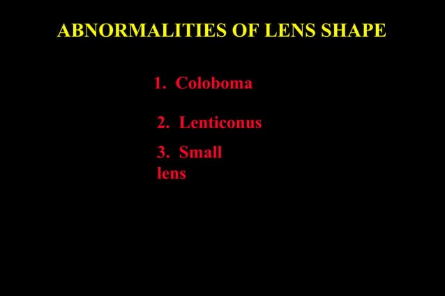 25 abnormal lens shape | PPT | Eye and Vision Conditions | Diseases and ...