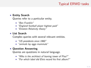 Parameterized Fielded Term Dependence Models for Ad-hoc Entity Retrieval from Knowledge Graph | PPT