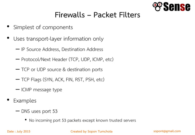 pfSense firewall workshop guide | PDF | Computer Networking | Computing