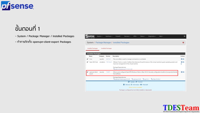 pfSense OpenVPN Configuration | PDF