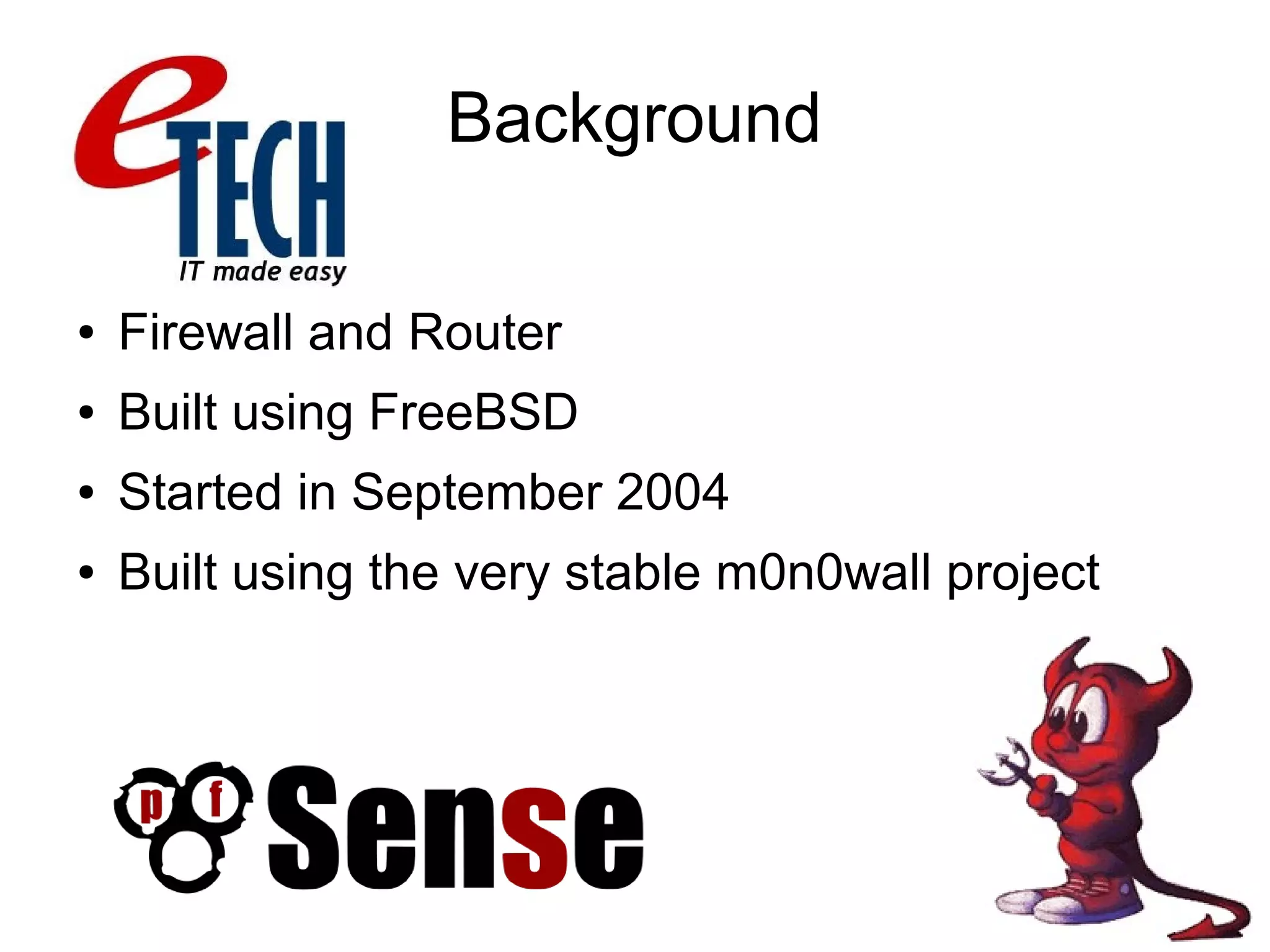 pfSense presentation | ODP