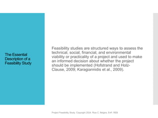 Feasibility Study....................... | PDF | Civil Engineering Industry | Industries
