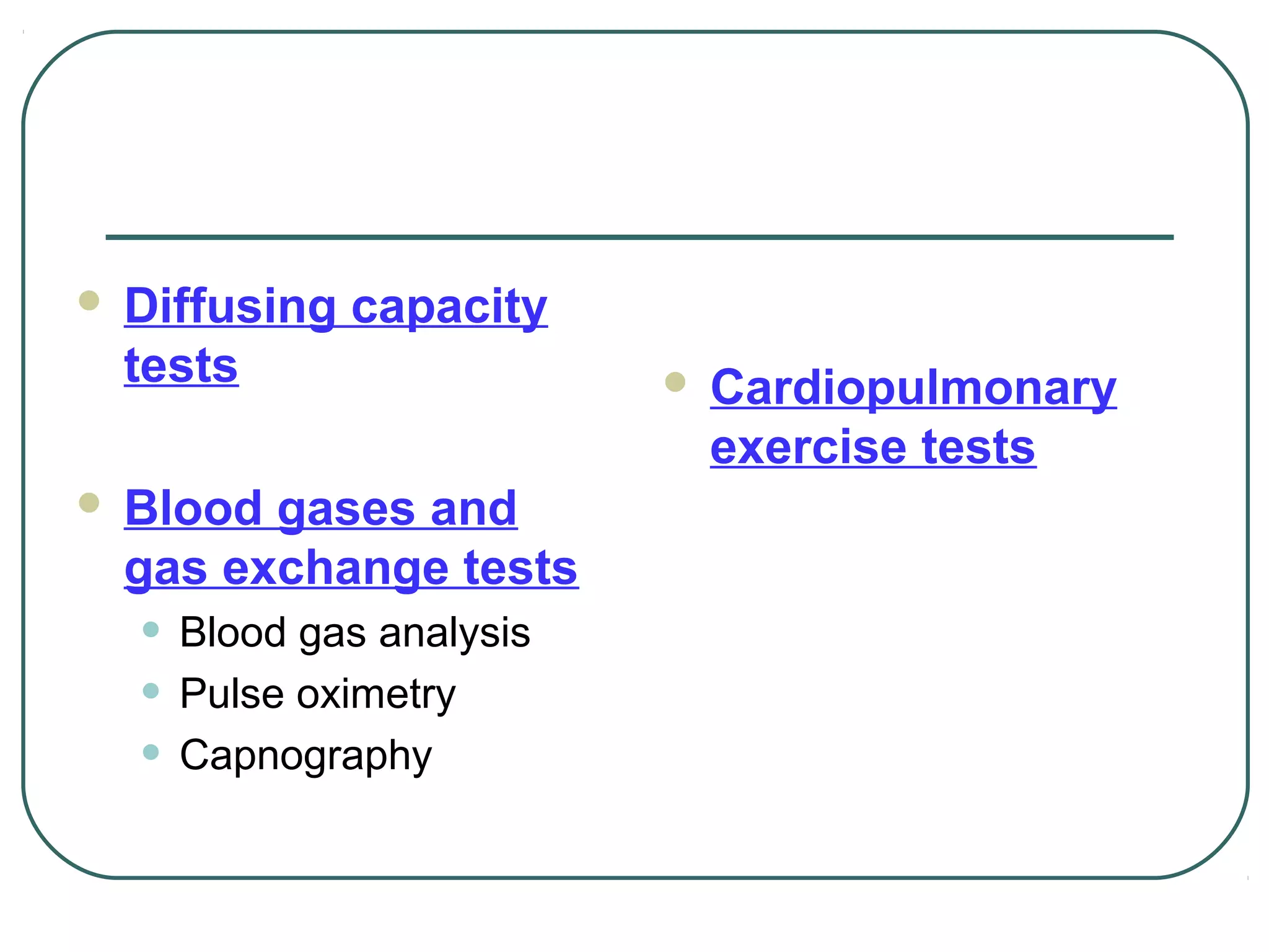 Pulmonary Function Testing | PPT | Lung and Respiratory Health ...