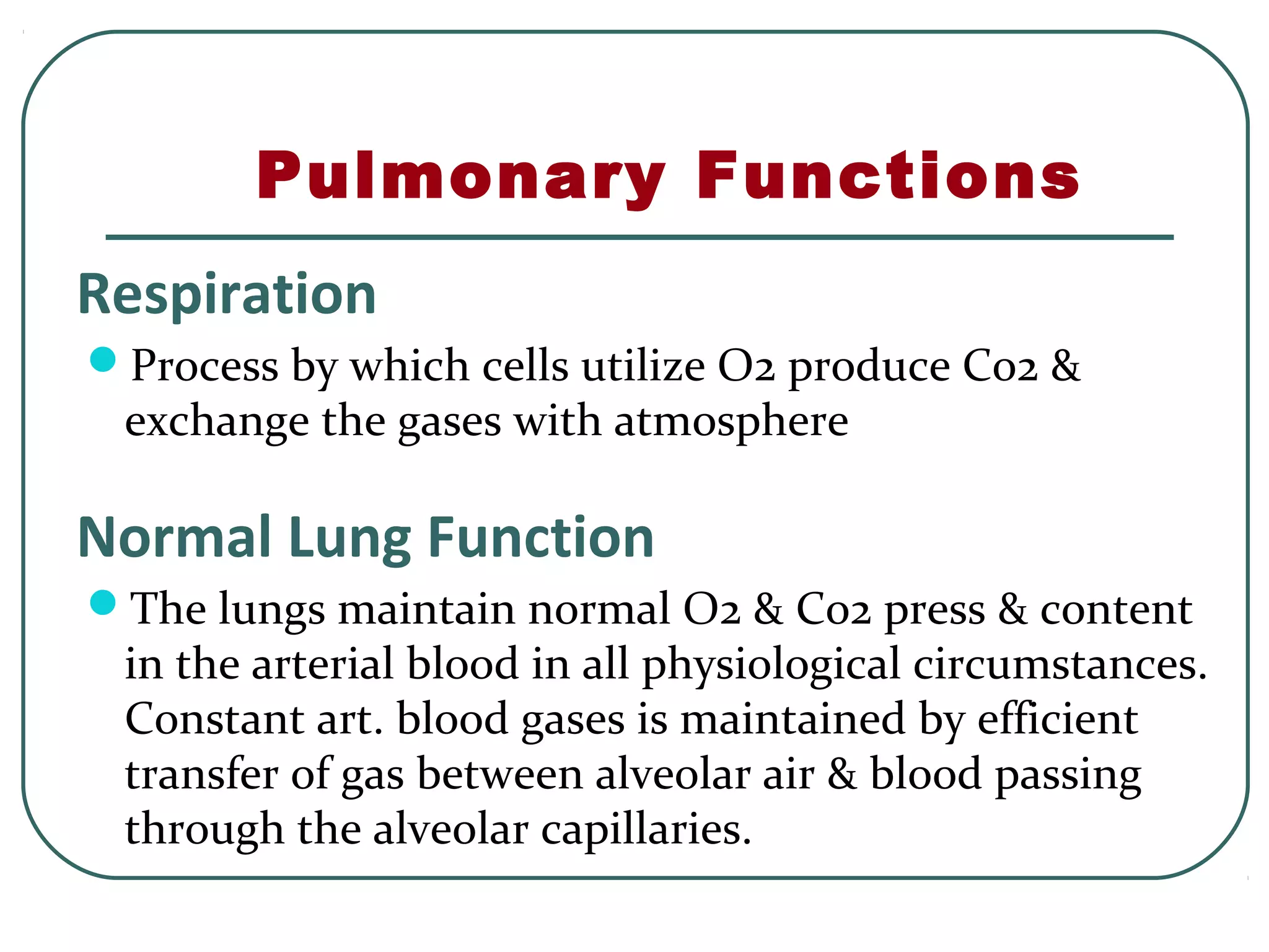 Pulmonary Function Testing | PPT