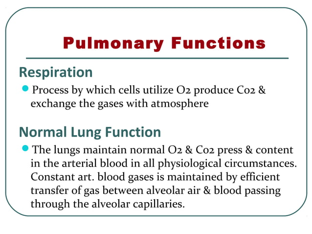 Pulmonary Function Testing | PPT | Lung and Respiratory Health ...