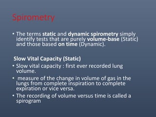 pulmonary function test | PPTX