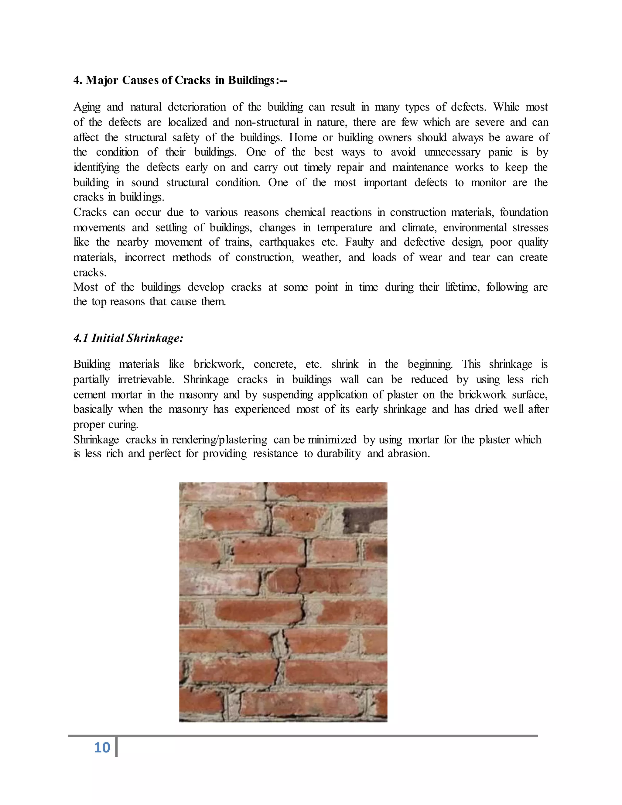 types of cracks in building | DOCX