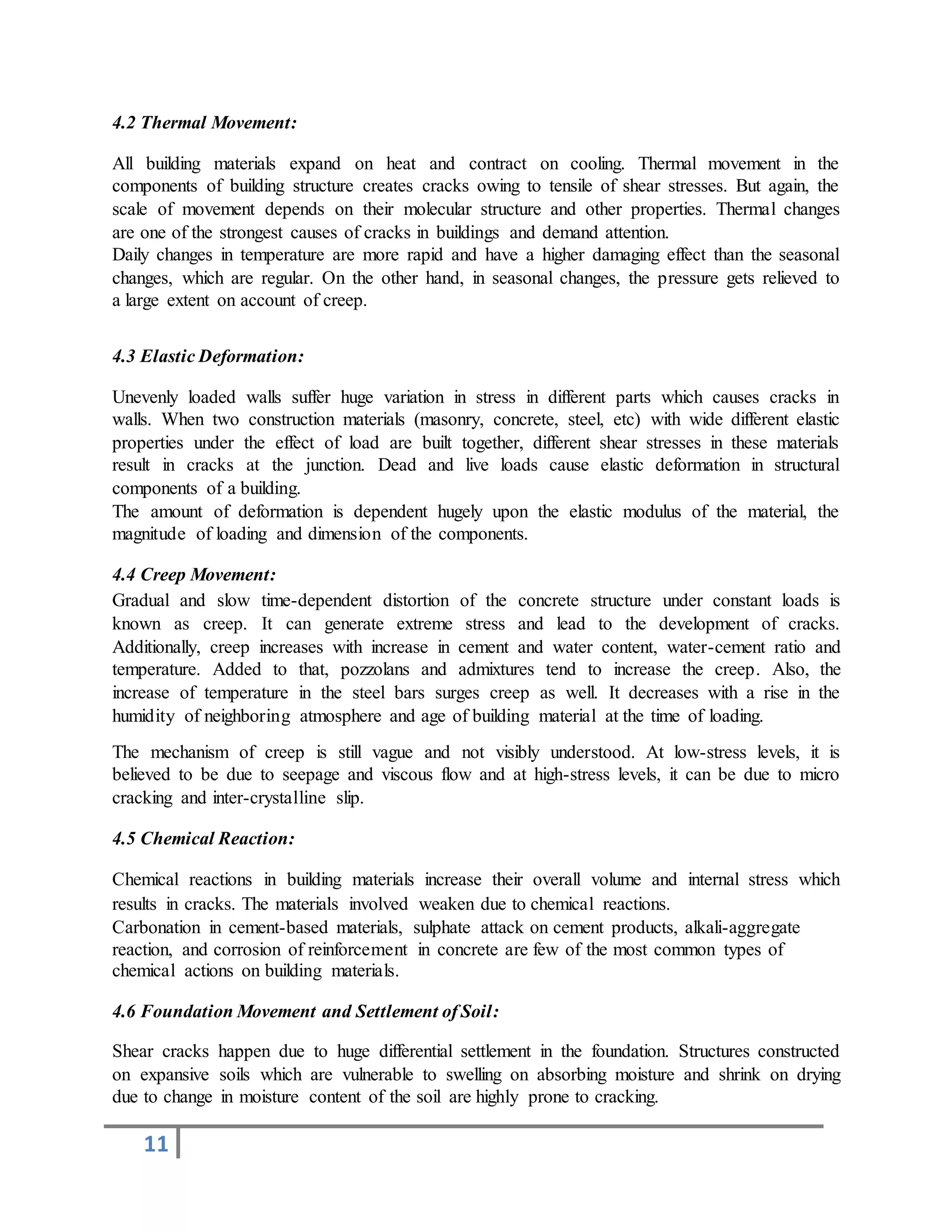 types of cracks in building | DOCX
