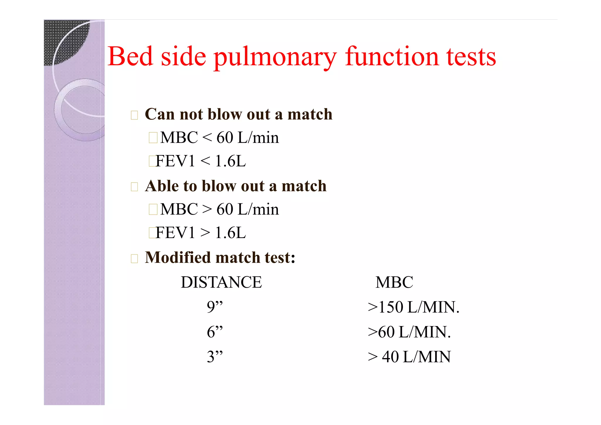 Pulmonary function tests | PPTX