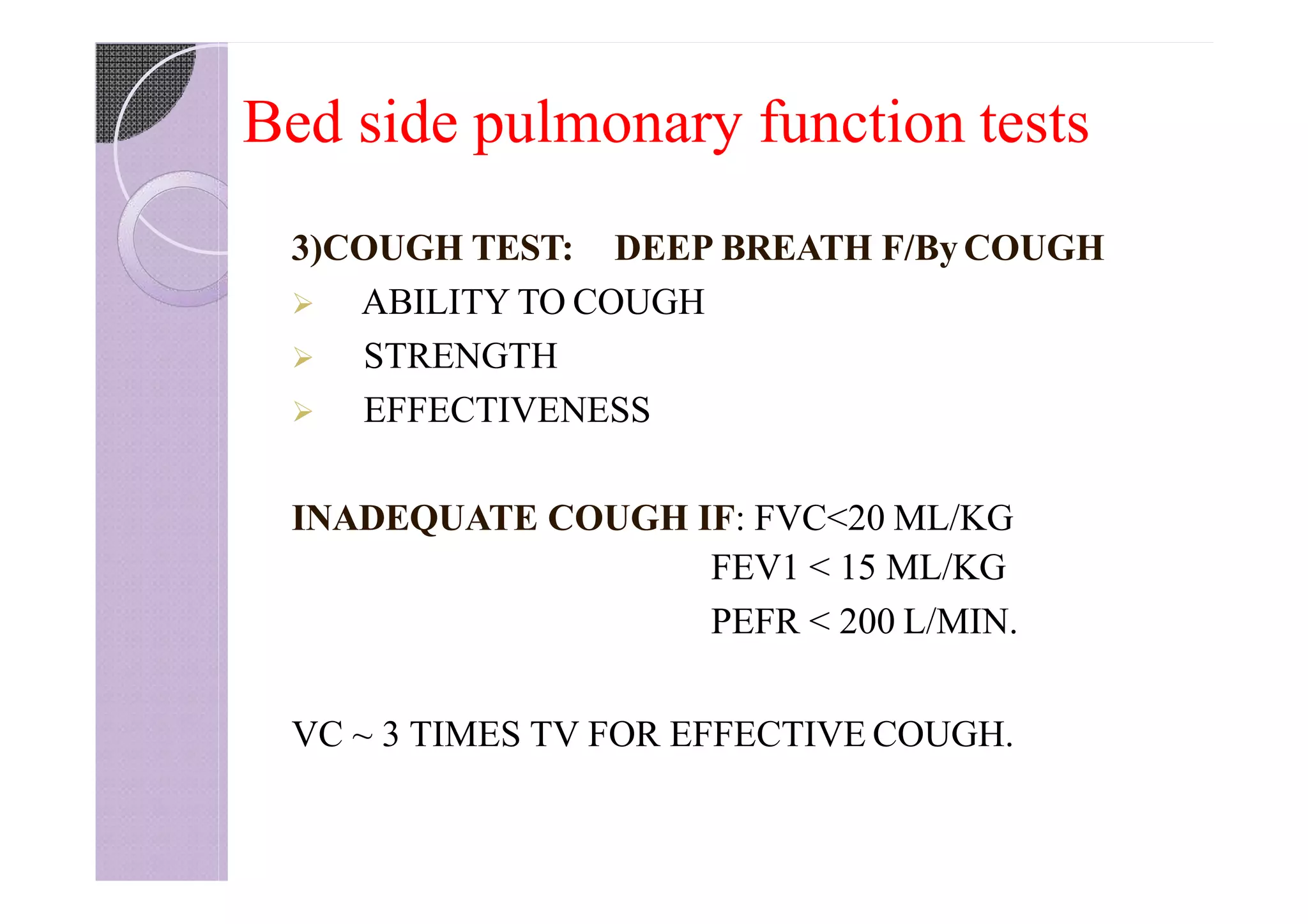Pulmonary function tests | PPTX