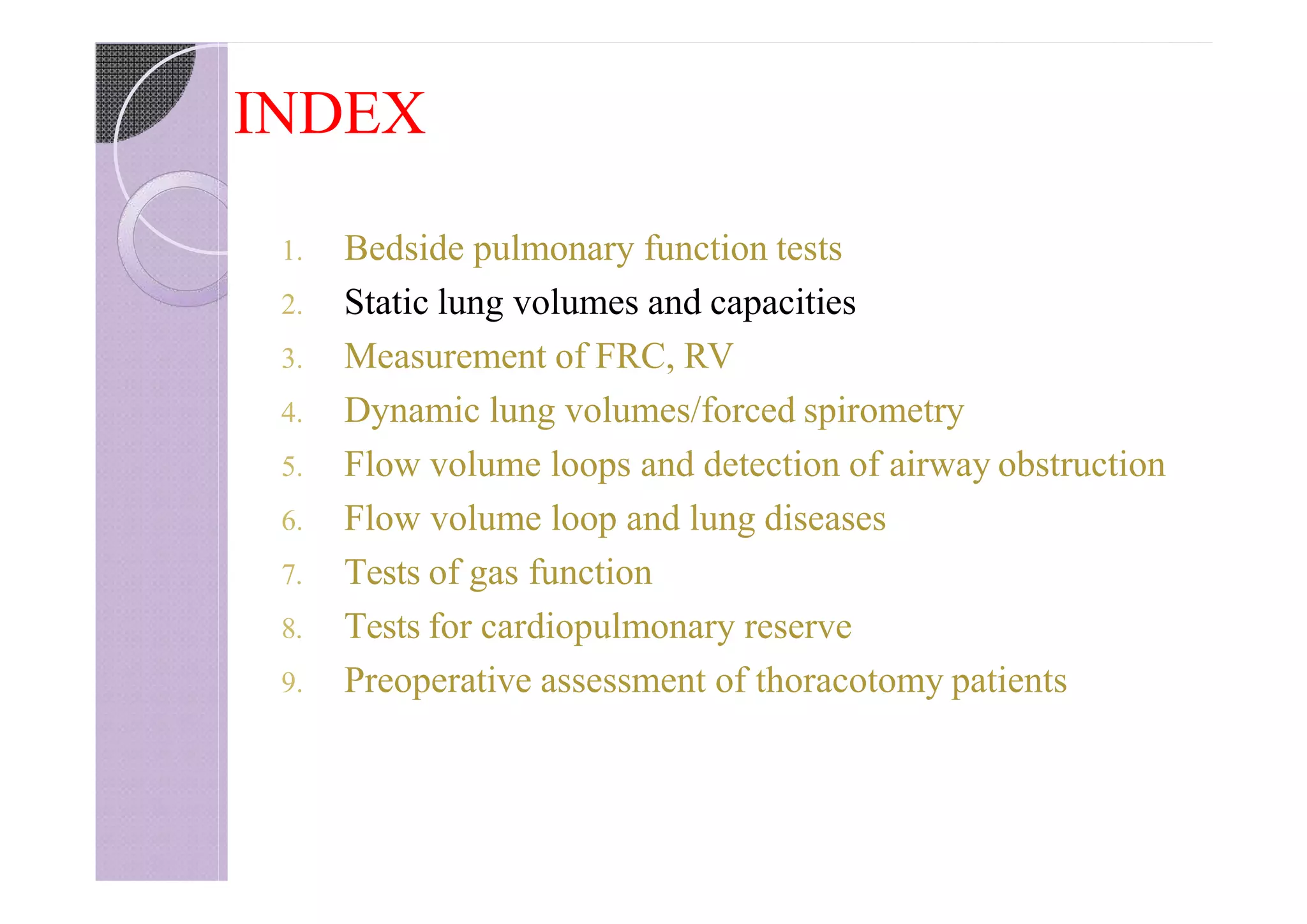 Pulmonary function tests | PPTX