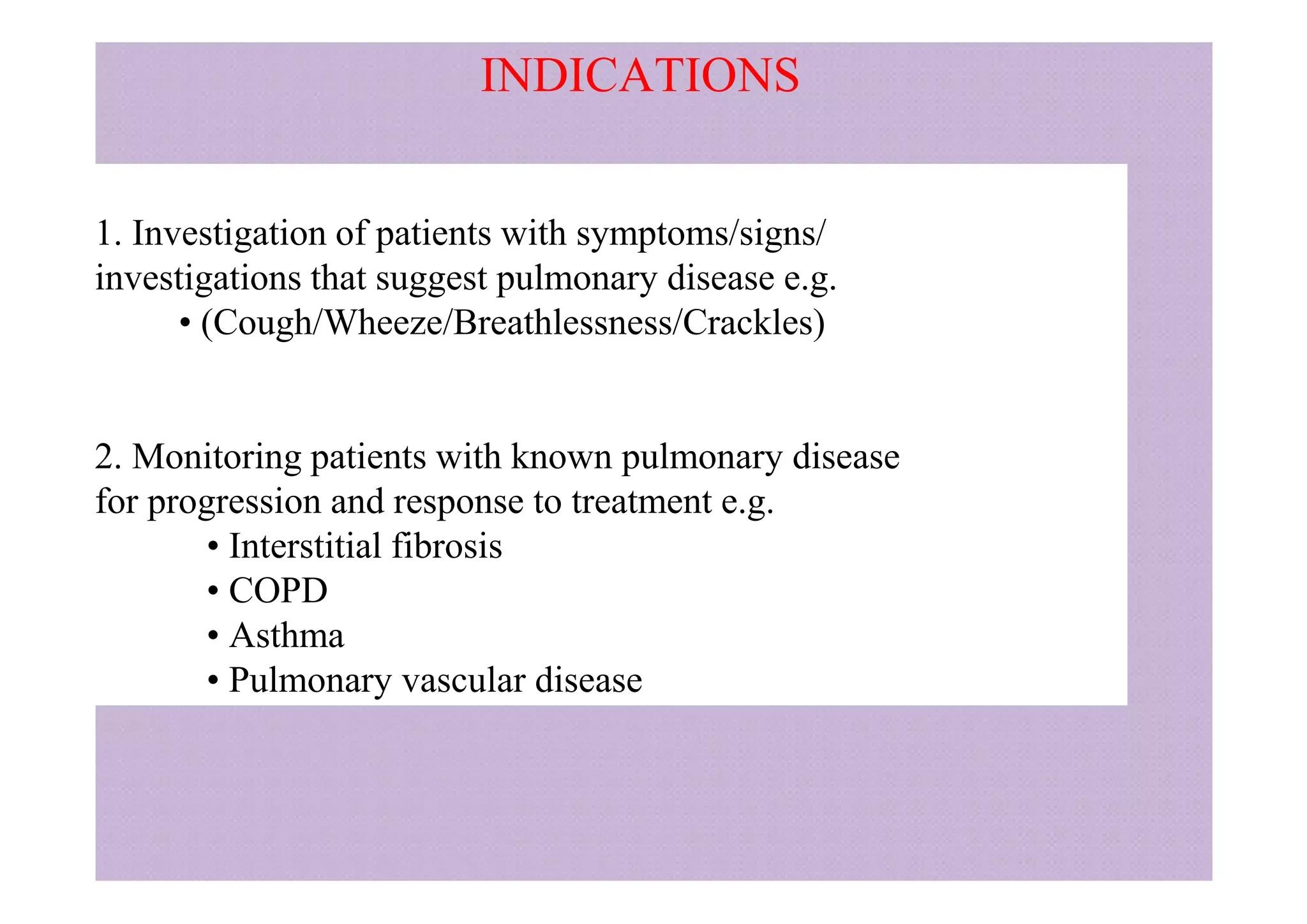 Pulmonary function tests | PPTX
