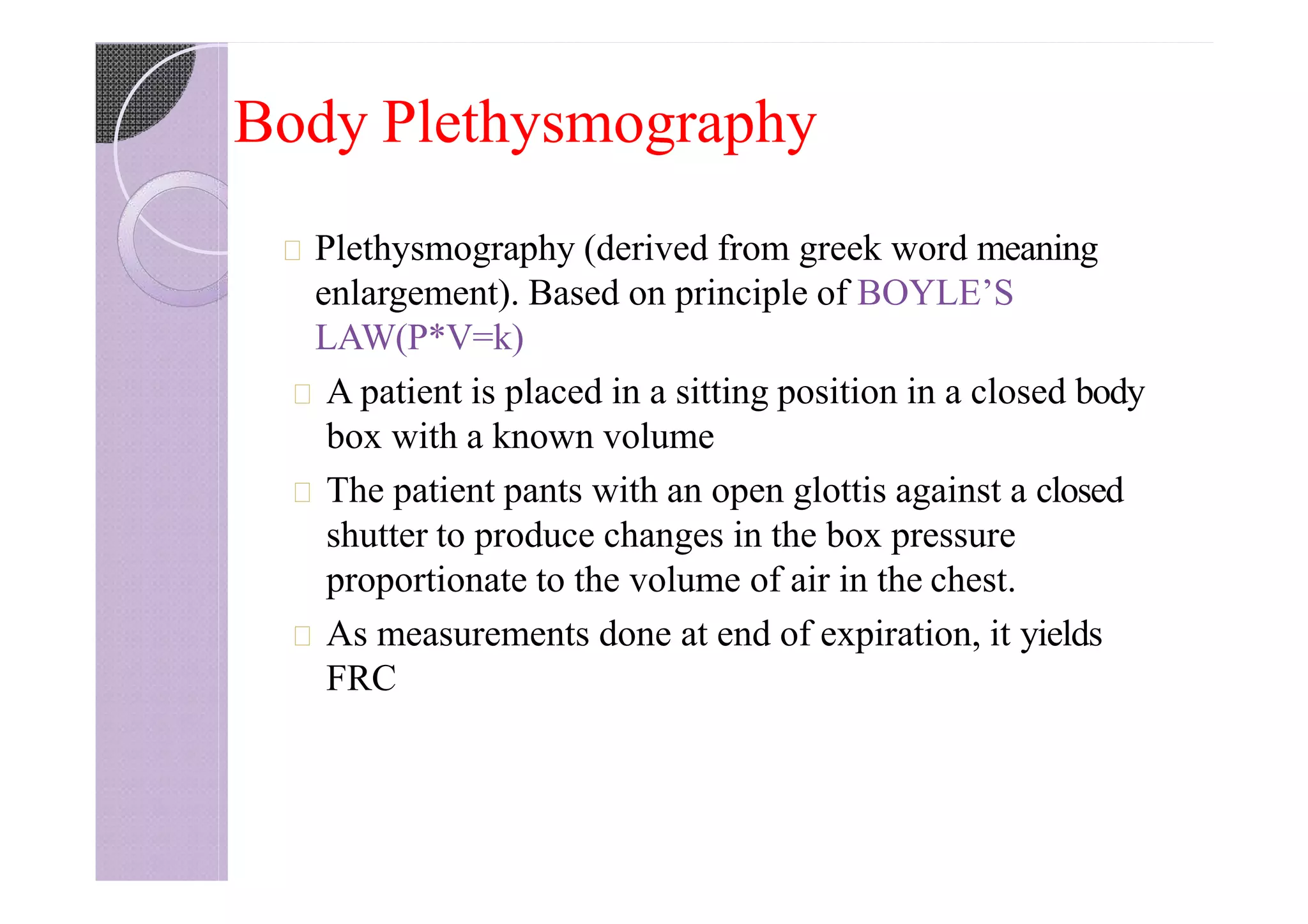 Pulmonary function tests | PPTX