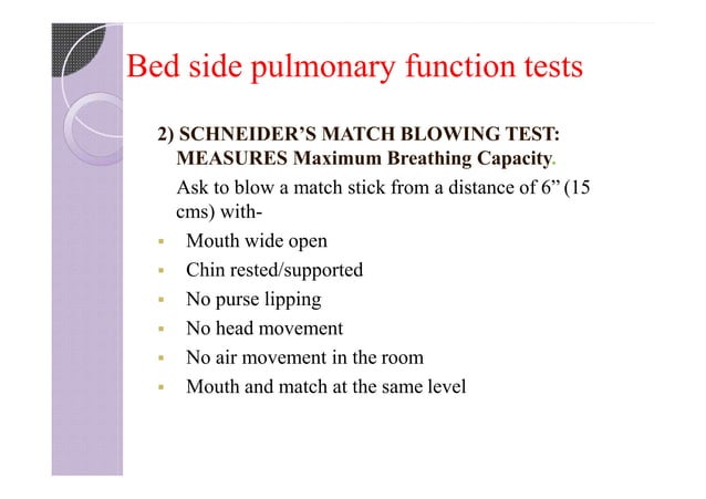 Pulmonary function tests | PPTX