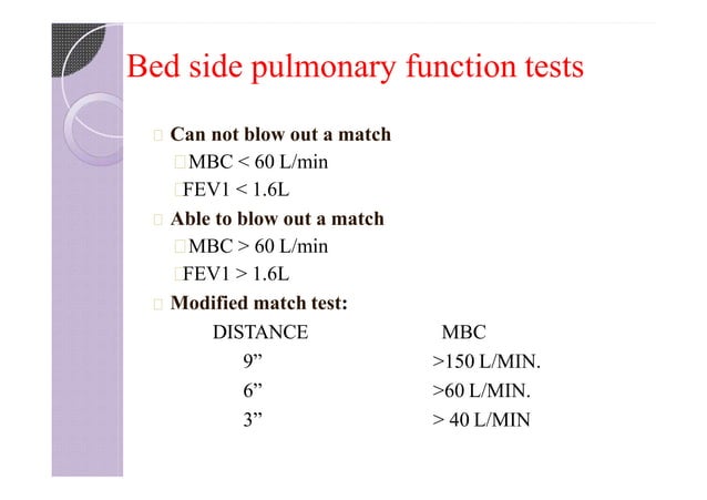 Pulmonary function tests | PPTX