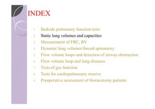 Pulmonary function tests | PPTX
